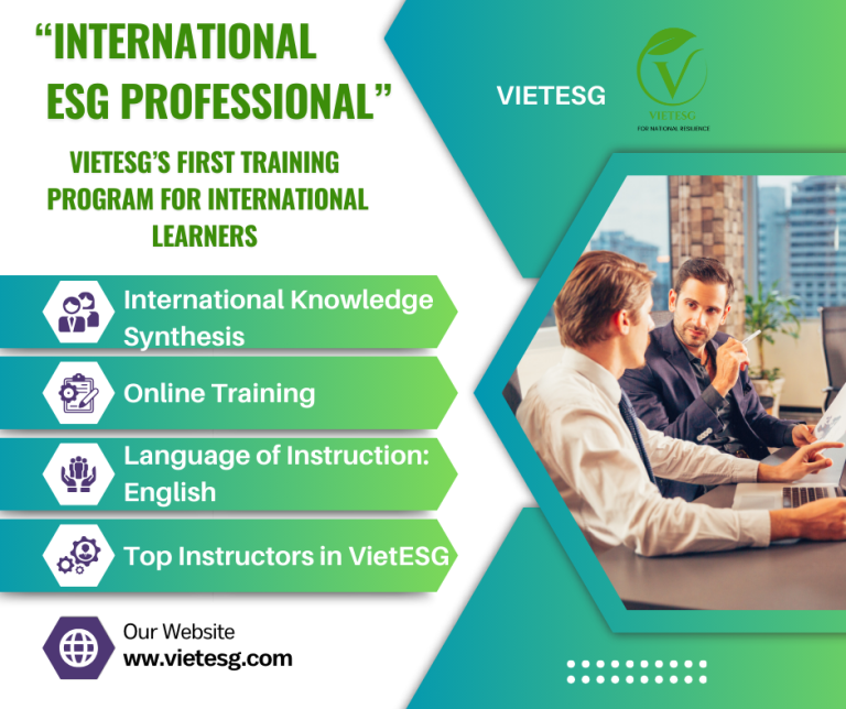 “INTERNATIONAL ESG PROFESSIONAL” – VietESG’s First Training Program for ...